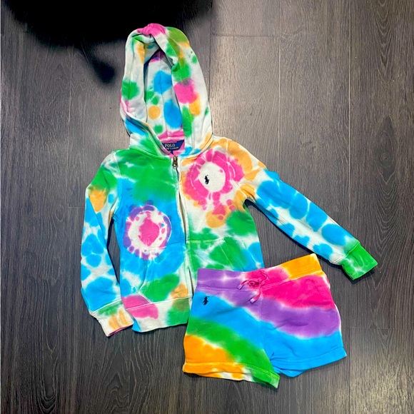 Polo Ralph Lauren | Matching Sets | Girls Ralph Lauren Polo Tye Dye Set | Poshmark